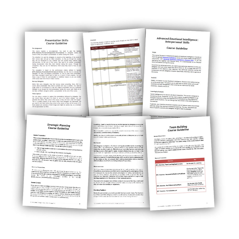 What Is Included in the Training Materials | Skills Converged