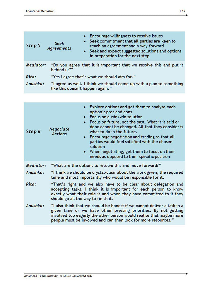 Advanced Team Building Training Course Materials | Skills Converged