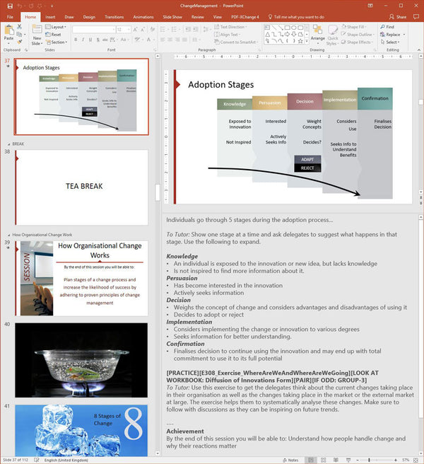 Change Management Training Course Materials | Skills Converged