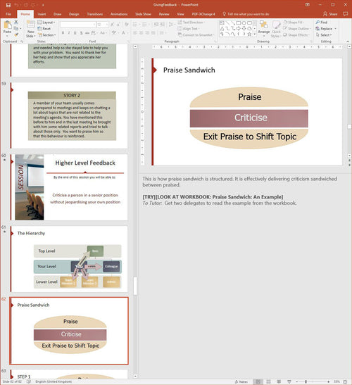 Giving Feedback Training Course Materials | Skills Converged