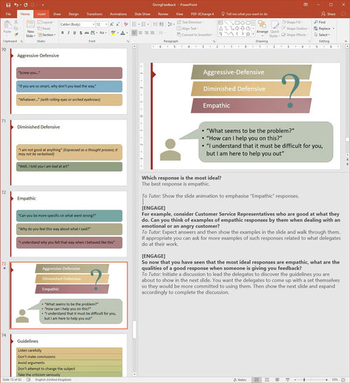 Giving Feedback Training Course Materials | Skills Converged