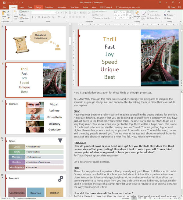 Nlp Core Skills Training Course Materials Skills Converged