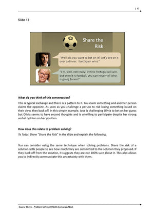 Problem Solving Training Course Materials | Skills Converged