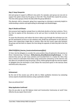 Problem Solving Training Course Materials | Skills Converged