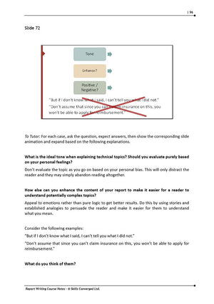 Report Writing Training Course Materials | Skills Converged