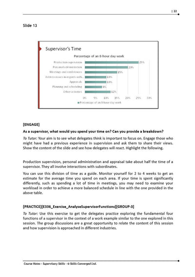 Supervisory Skills Training Course Materials | Skills Converged