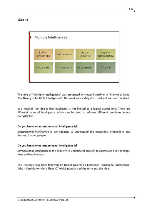 Team Building Training Course Materials | Skills Converged