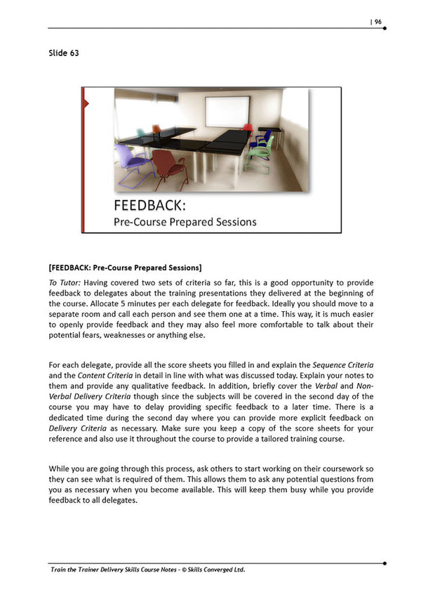 Train the Trainer Delivery Skills Training Course Materials | Skills ...